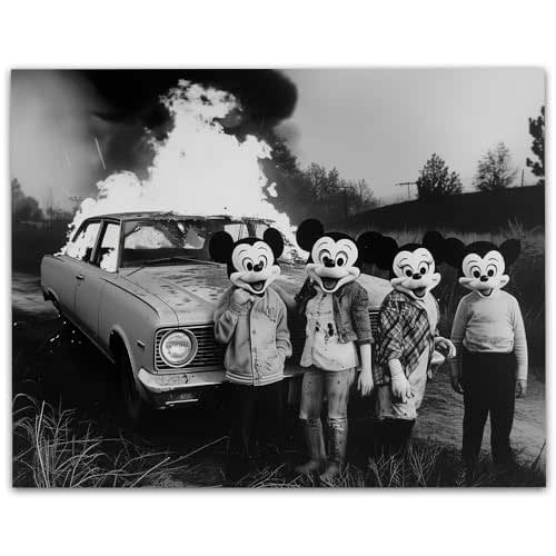 Amazon.com: Retro Gothic Vacation-Family in Mickey Mouse Mascot Heads ...