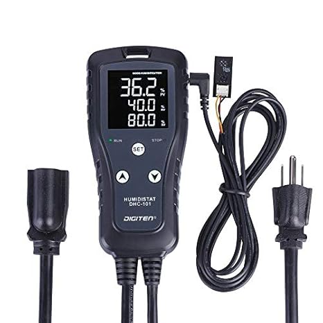 Amazon.com: DIGITEN Digital Humidity Controller Humidistat Pre-Wired ...