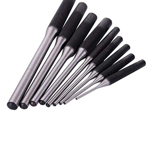 PRAV® 9-Piece Set-Up Punch Round Punch Pieces Roll Pin Punch Set Tool ...