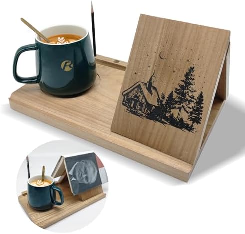 Amazon.com: Dawnarriv Wooden Triangle Book Holder for Page Rest ...