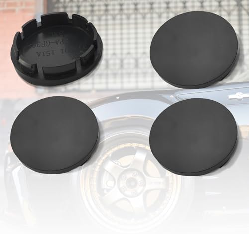 Amazon.fr : Lot de 4 cache-moyeux de roue, cache-moyeu, 51/53/56 mm (noir)