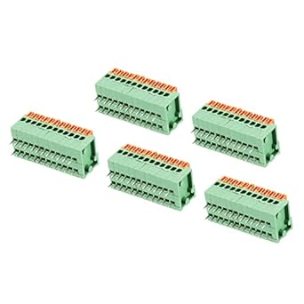 MECCANIXITY PCB Spring Terminal Block Connector KF141R 150V 2A 2.54mm ...