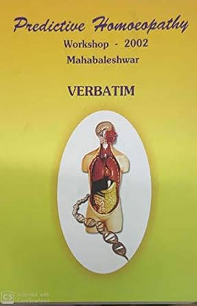 Buy PREDICTIVE HOMEOPATHY WORKSHOP 2002 VERBATIM Book Online at Low ...