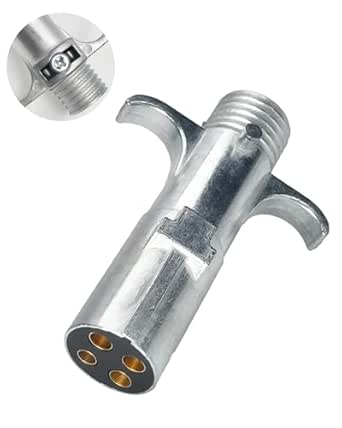 Amazon.com: GLUWPA 4-Pin Round Wiring Harness Plug, Male Connector ...