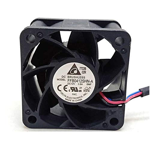 Amazon.com: Cooler Fan FFB0412SHN-A 12V, Computer Cabinet PWM Fan for ...