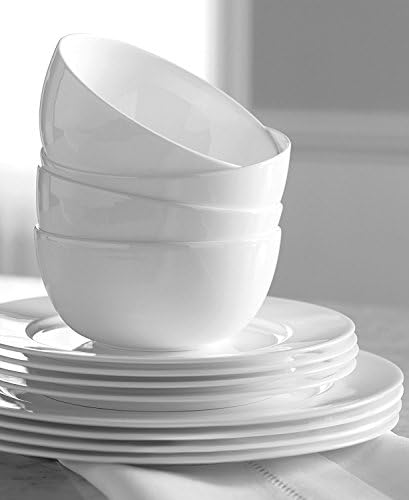 Amazon.com | Hotel Collection Dinnerware Bone China 12 Piece Set ...