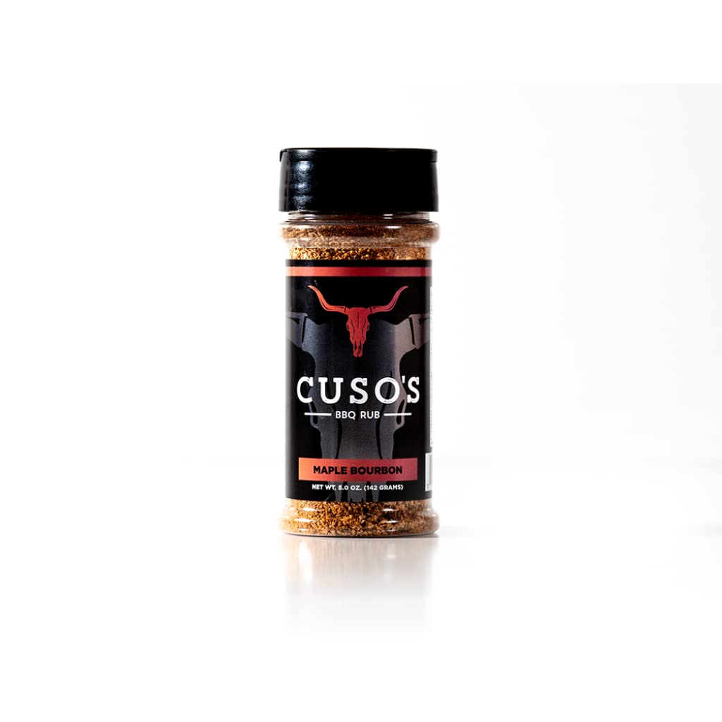 Amazon.com : Cuso Cuts Great Tasting Maple Bourbon Seasoning Rub (All ...