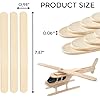 Amazon.com: 200PCS Wooden Sticks for Crafts – 8 Inch Wooden Sticks for ...