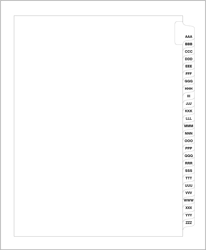 Amazon.com : Compatible Letter Size Tab Dividers, Legal Tab Dividers ...
