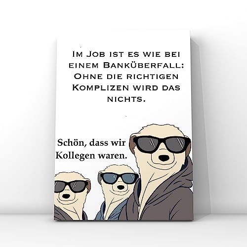 Abschied Karte Kollege/Kollegin/lustige Abschiedskarte (Klappkarte ...