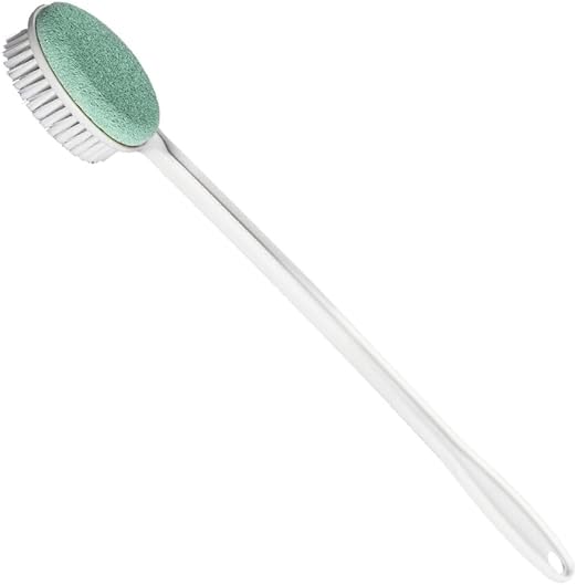 Helping Hand Company Long Handled Foot Scrub Brush with Pumice Stone ...