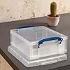Amazon.com - Really Useful Box 4 Pack Storage Bins, Clear Plastic ...