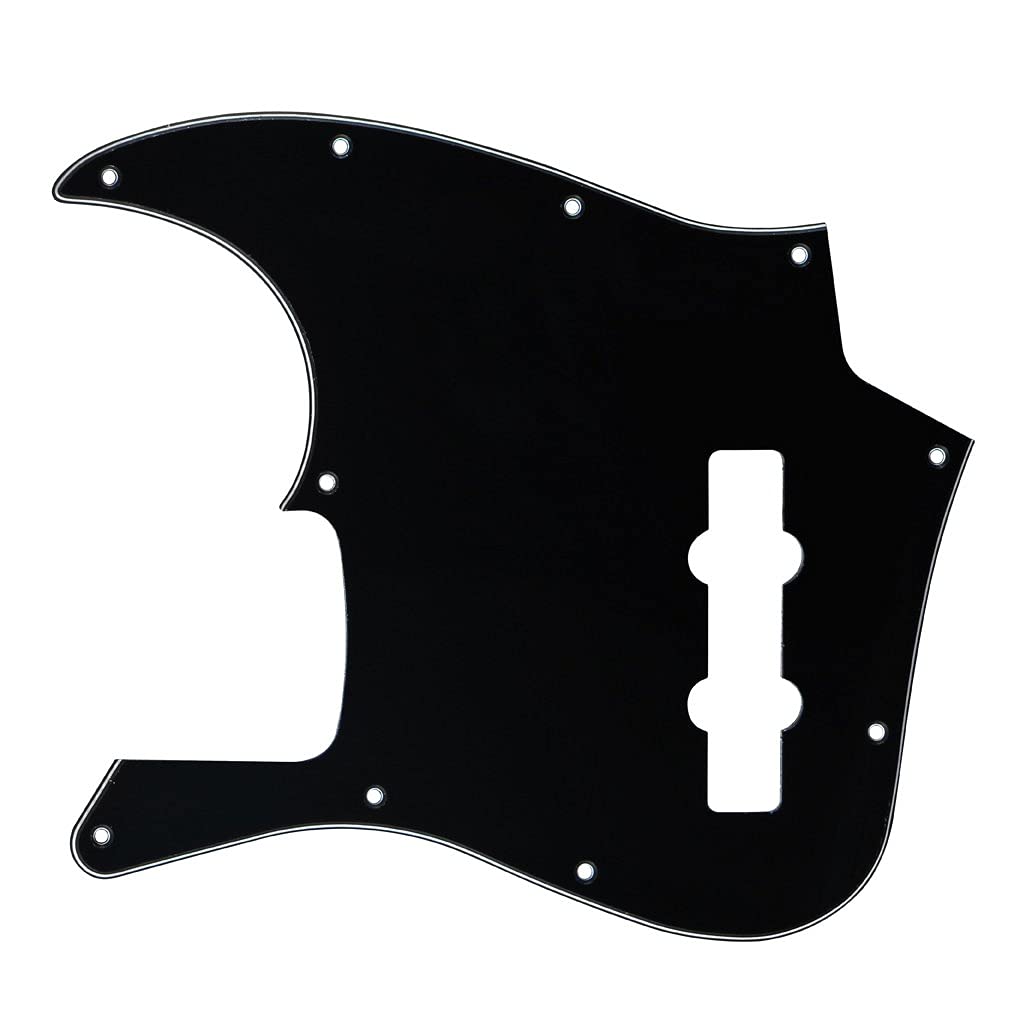 Snapklik.com : 3Ply Black 10 Hole Jazz Bass Pickguard Scratch Plate ...
