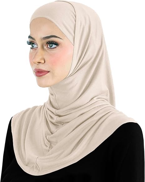Buy PAROPKAR Modal Full Head & Neck Cover Jersey Hijab - Soft Cotton ...