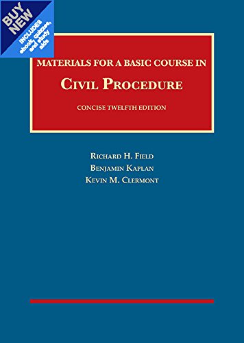 Materials for a Basic Course in Civil Procedure, Concise - CasebookPlus ...