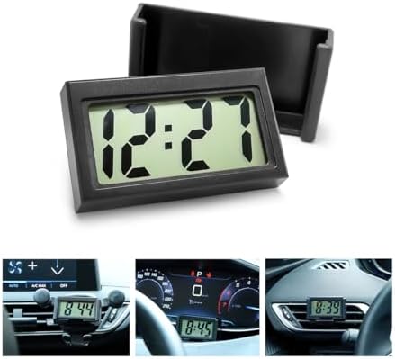 Amazon.com: Suvnie Car Dashboard Digital Clock, Mini Portable Digital ...