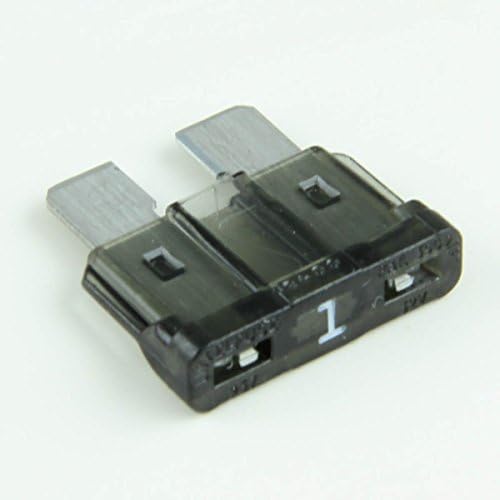 Amazon.com: 1 Amp Black ATC/ATO Fuses - (pack of 25) : Automotive