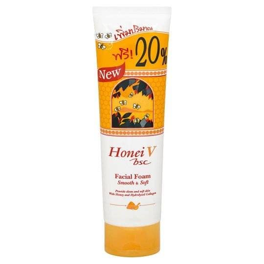 Amazon.com: Honei V bsc Facial Foam Smooth & Soft 120g. Honey facial ...