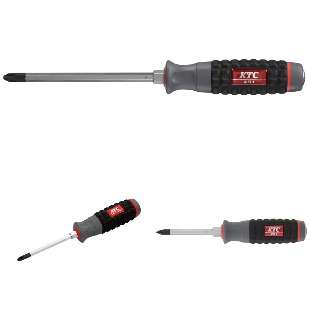 Amazon | 【セット買い】京都機械工具(KTC) 樹脂柄 ドライバー クロス貫通タイプNo.3 D1P23 + 京都機械工具(KTC) 樹脂柄ドライバ クロス 貫通タイプ D1P2-2 ...