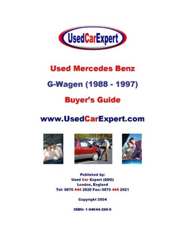 Used Mercedes Benz G-Wagen, Buyer's Guide: unknown author ...
