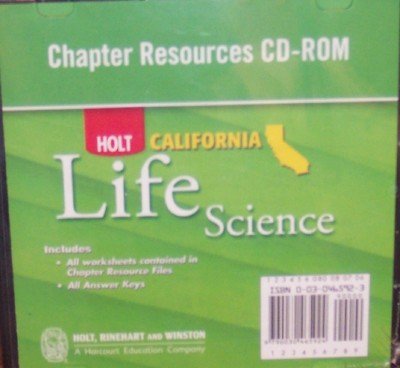 Holt Science & Technology California: Chapter Resource CD-ROM Grade 6 ...