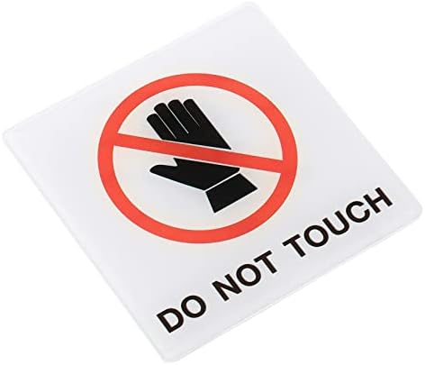 Amazon.com : PATIKIL Do Not Touch Sign, Acrylic Adhesive Indoor Outdoor ...