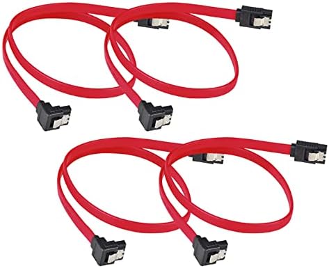 Amazon.co.jp: ELUTENG SATA Cable, L Shape, 6 Gbps, Pack of 4, Serial ...