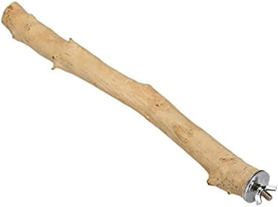 PARROT ESSENTIALS Large Natural Wood Perch for Parrot, African Grey ...