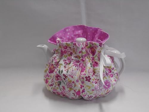 Amazon.com: 2 Cup Pretty Pink Floral Reversible Tea Pot Cozy : Home ...