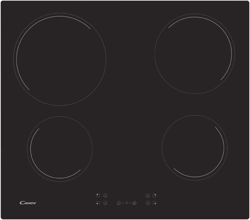 Candy CH64CCB 60cm Ceramic Hob, Touch control, 4 Zones, Child Lock ...