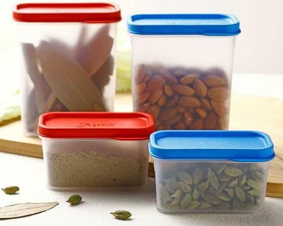 Buy Rukmanivivah Glory Plastic See-Through Stackable Food Storage ...