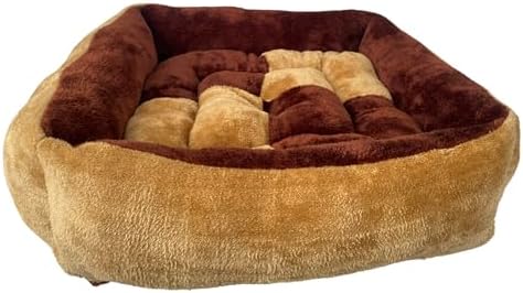 DRILLY Premium Fur Orthopaedic Dog/cat Bed for Small | Medium | Large ...
