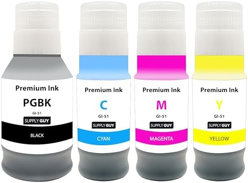 Supply Guy 4x Ink compatible with Canon GI-51 Multipack for Pixma G ...