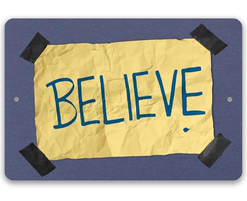 Amazon.com: Metal Sign - Ted Lasso Believe Sign - Man Cave, Office or ...