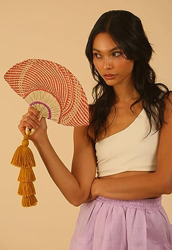 Amazon.com: Iraca hand fan/Straw Raffia fans/Wedding Favors ...