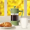 Oggi French Press Coffee Maker (12oz)- Borosilicate Glass, Coffee Press ...