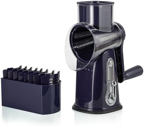 Amazon.com: SUSTEAS Rotary Cheese Grater with Handle (Beige) and ...