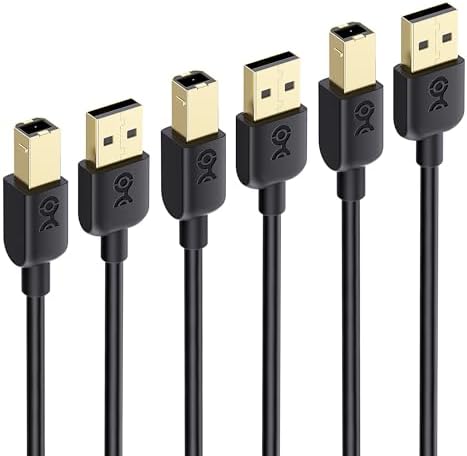 Amazon.com: Cable Matters 3-Pack USB Printer Cable - 6ft, USB A to B ...