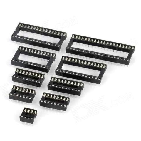 TechDelivers IC Bases/Sockets Assorted Kit 10-Types 10-Pieces : Amazon ...