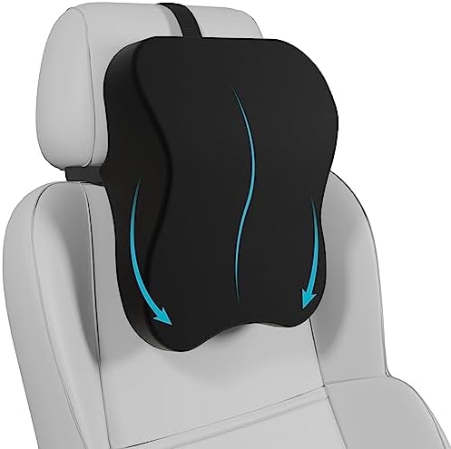 GELRIDE Large Car Head Rest Pillow with Gel Memory Foam for Neck and ...