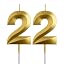 Amazon.com: AOOLADA 22nd Birthday Candles, Rose Gold 22 Year Old Number ...