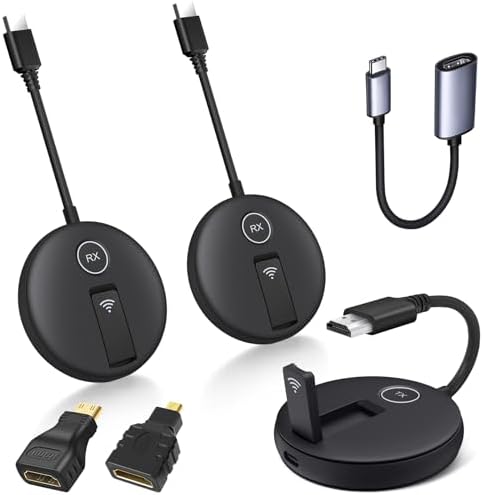 Amazon.com: Wireless HDMI Two Receivers and One Transmitter,165FT/50M ...