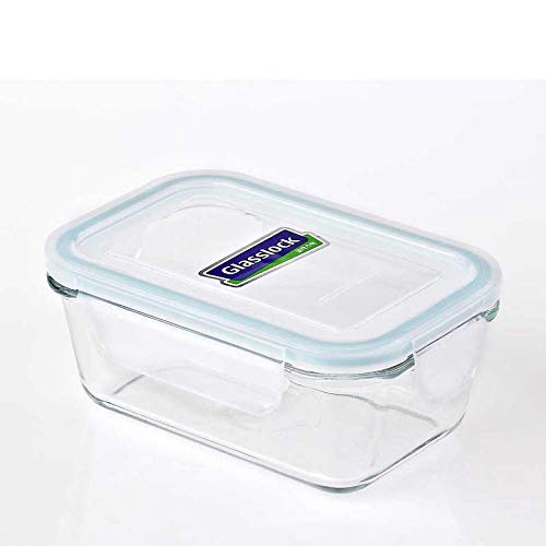 GLASSLOCK Korea Tempered Glass Container, 480 ml, Rectangle - Microwave ...
