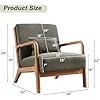Amazon.com: IOMOR Accent Chair Mid Century Modern Chair Linen Fabric ...