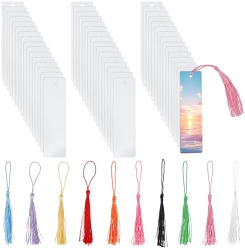 Amazon.com: 15 Pcs Sublimation Bookmark Blank Heat Transfer Aluminum ...