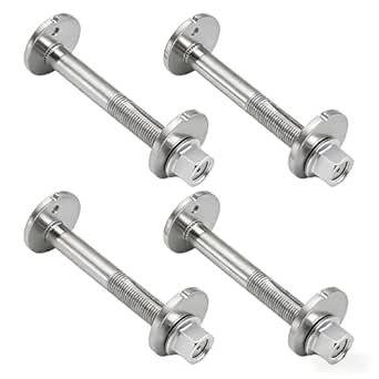 Werruibon 4Pcs Front Shaft Rear Lower Control Arm Alignment Cam Bolts ...