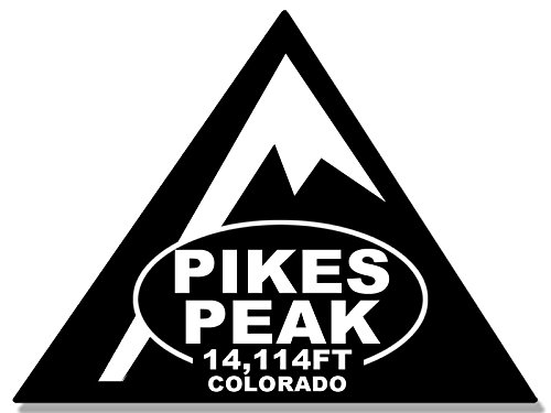 Amazon.com - Triangle Shaped Pikes Peak Sticker (14,114 FT in Colorado ...