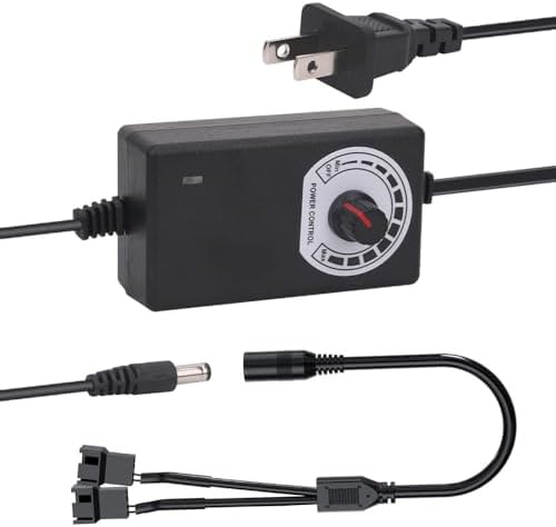 Amazon.com: Delinx 36W 12V PC Fan Power Supply,4 Cooling Fan Speed ...