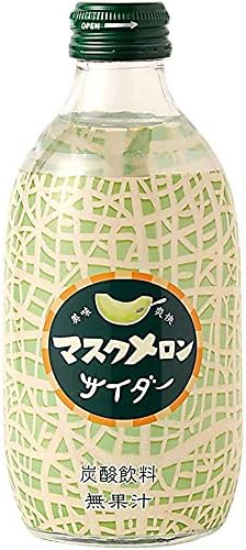 Amazon.com : Tomomasu Japanese Soda Melon Cider in Glass, 10 fl oz ...