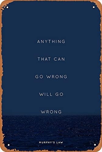 Amazon.com : Interstellar Murphy's Law Tin Poster 12 X 8 Inches : Home ...